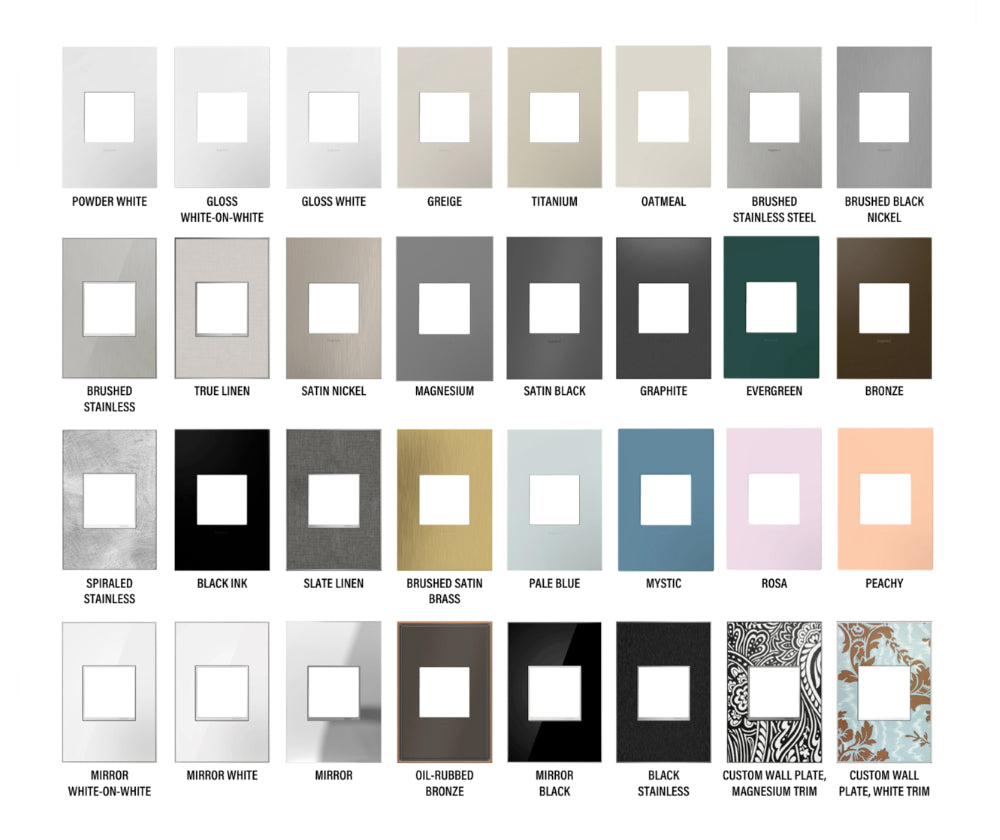 Plaque murale à personnaliser | Adorne par Legrand | Transit Luminaires